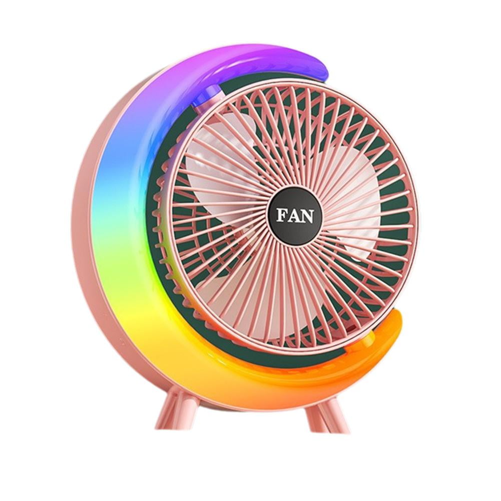 YSABOXS Type-C Desk Fan, 9 Inch Small Portable Fan, 3 Speeds Powerful ...