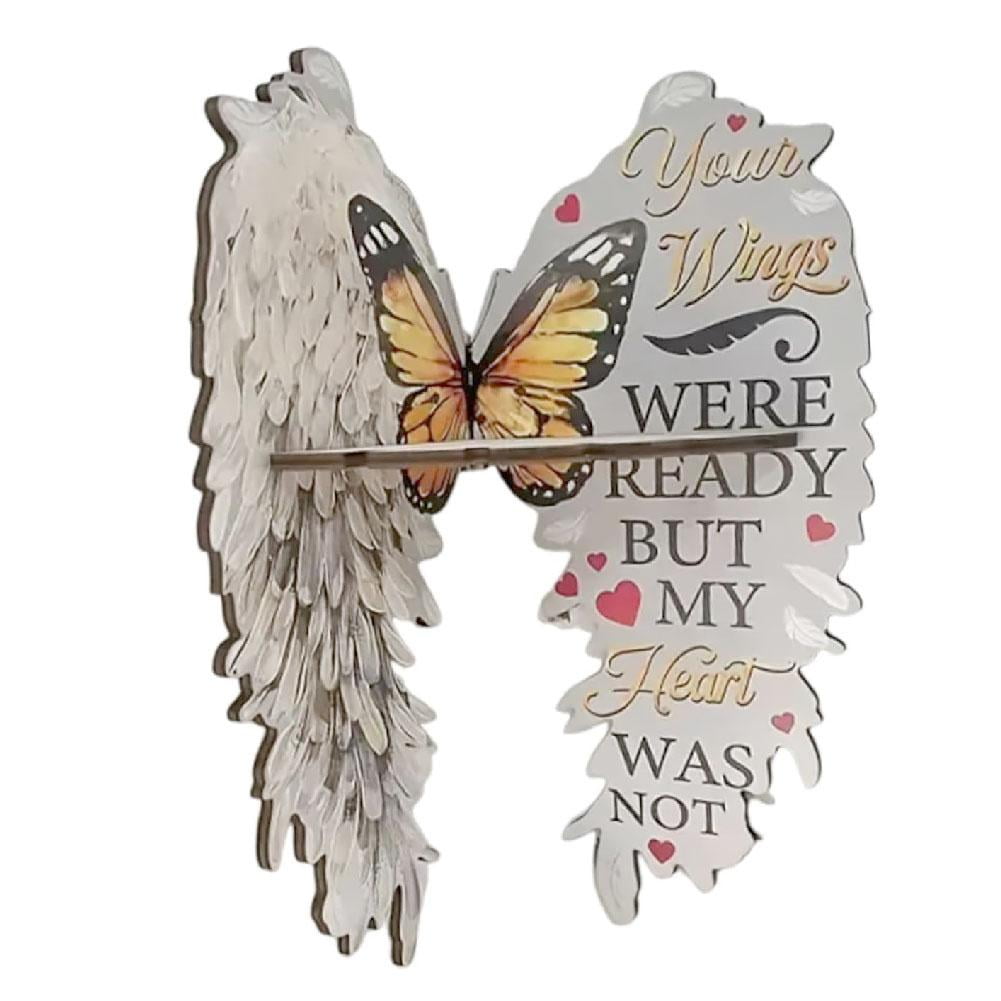 YSABOXS Wall Moted Corner Shelf,Wooden Angel Wings Floating Shs,Vintage ...