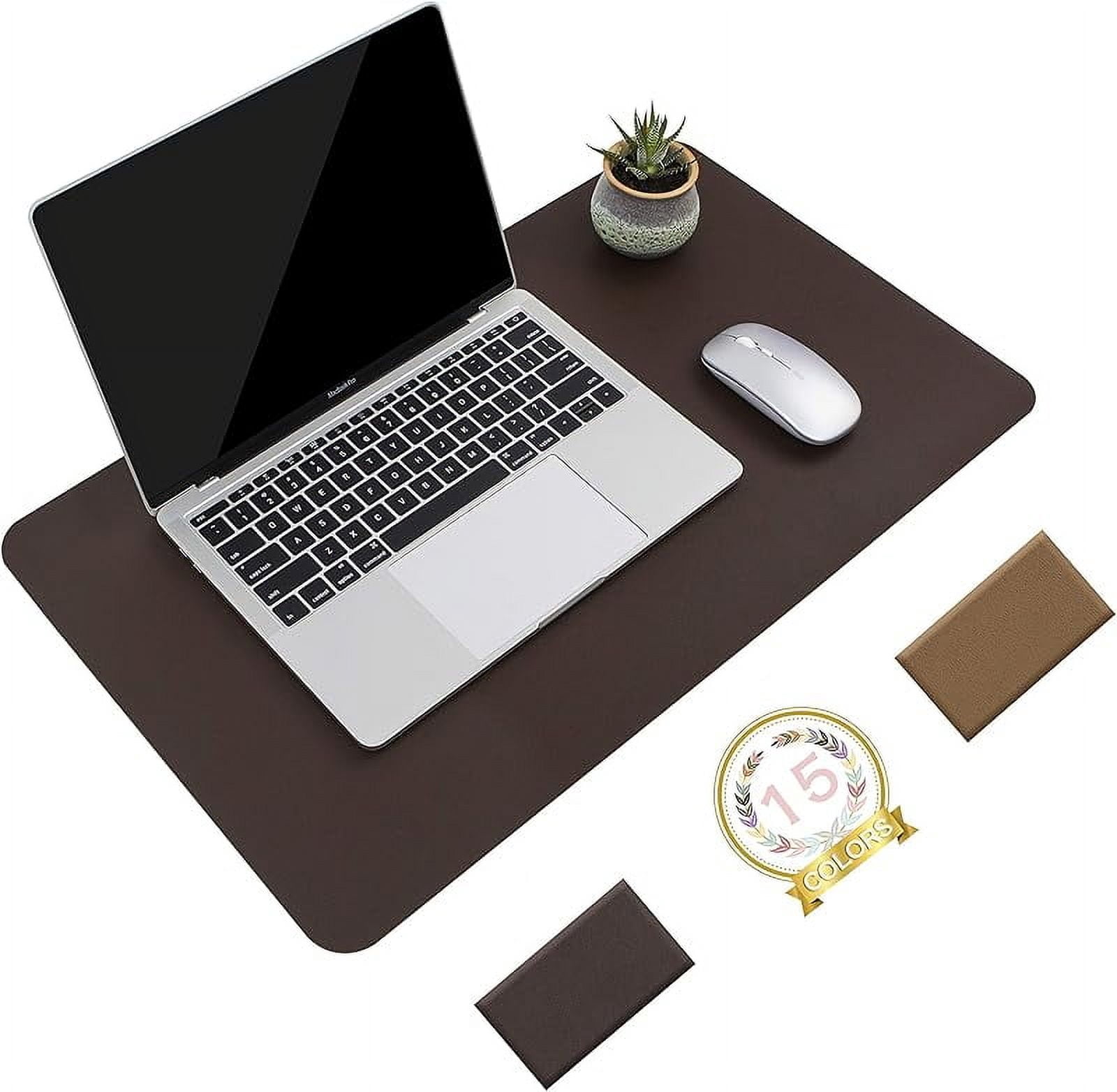 YSAGi Non-Slip Leather Desk Pad, Waterproof Laptop Computer Desk ...