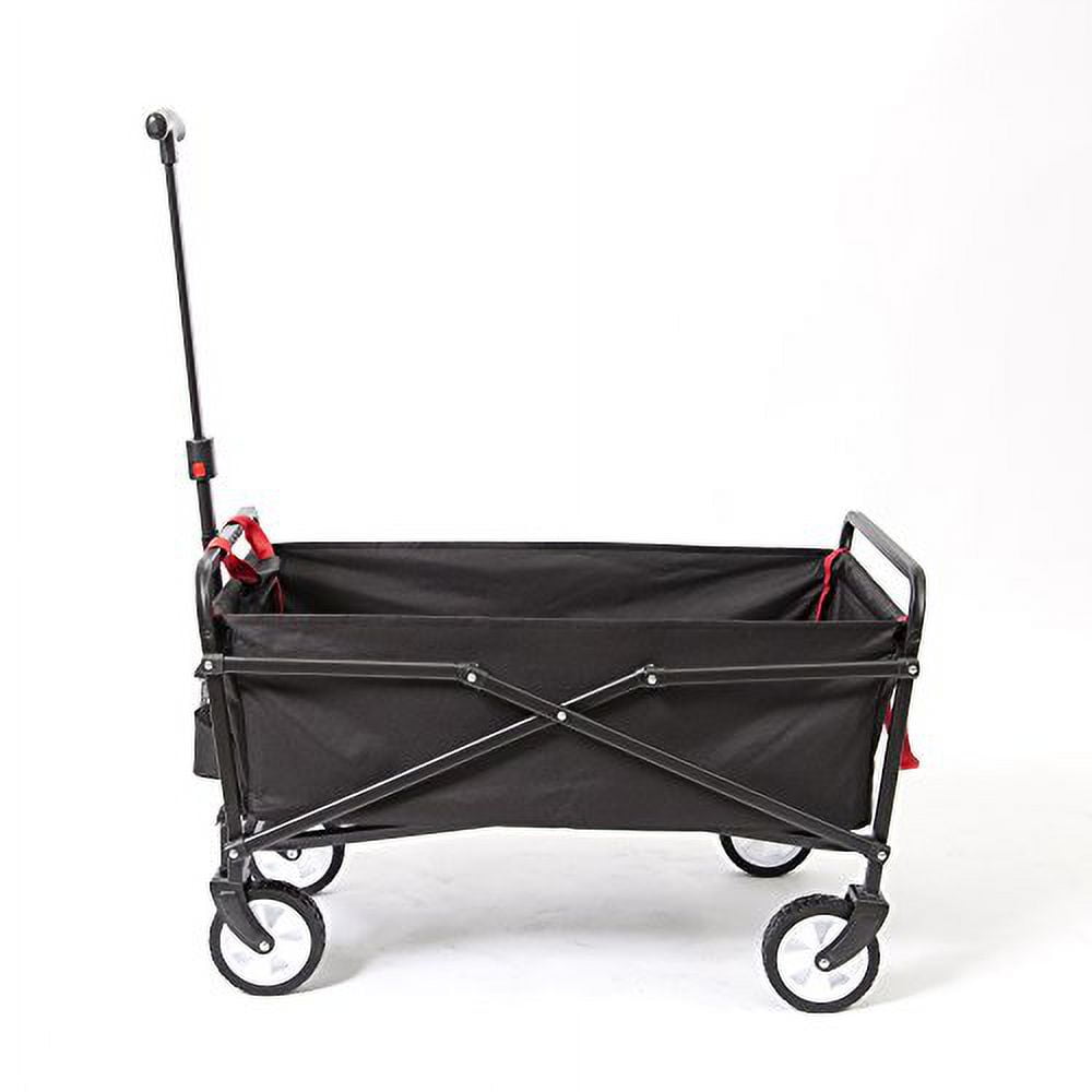 YSC Collapsible Folding Beach Outdoor Utility Wagon (Black) - Walmart.com