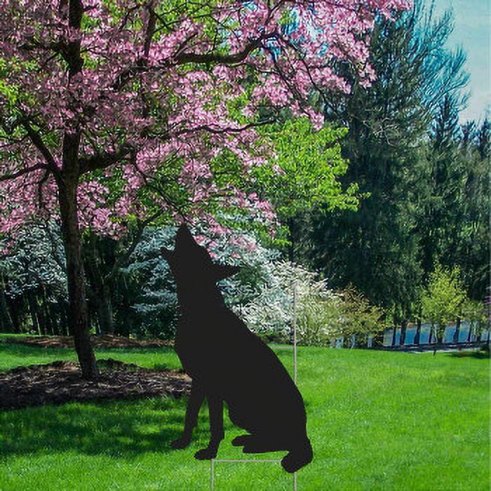 YSH4001 Dog Silhouette Plastic Outdoor Yard Sign Decoration Cutout ...