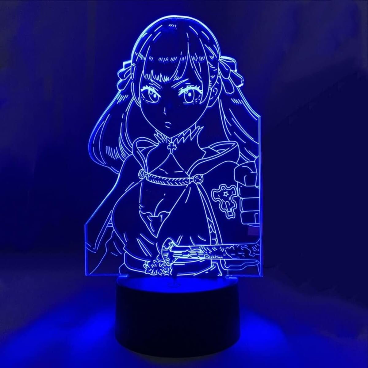 YSITIANNA Anime 3D Night Light 16 Colors Changing Touch & Remote ...