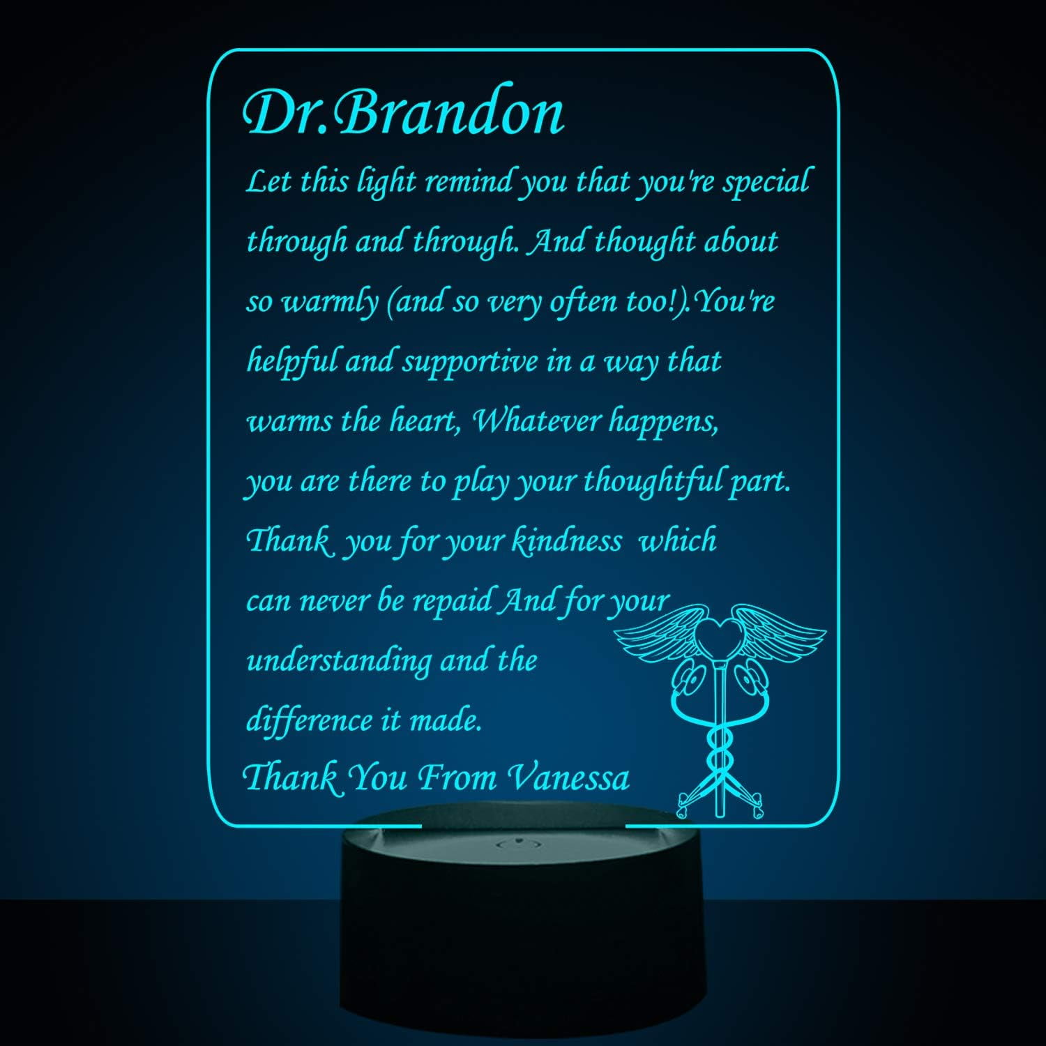 YSITIANNA Personalized Doctors Gifts, Customizable Night Light for ...