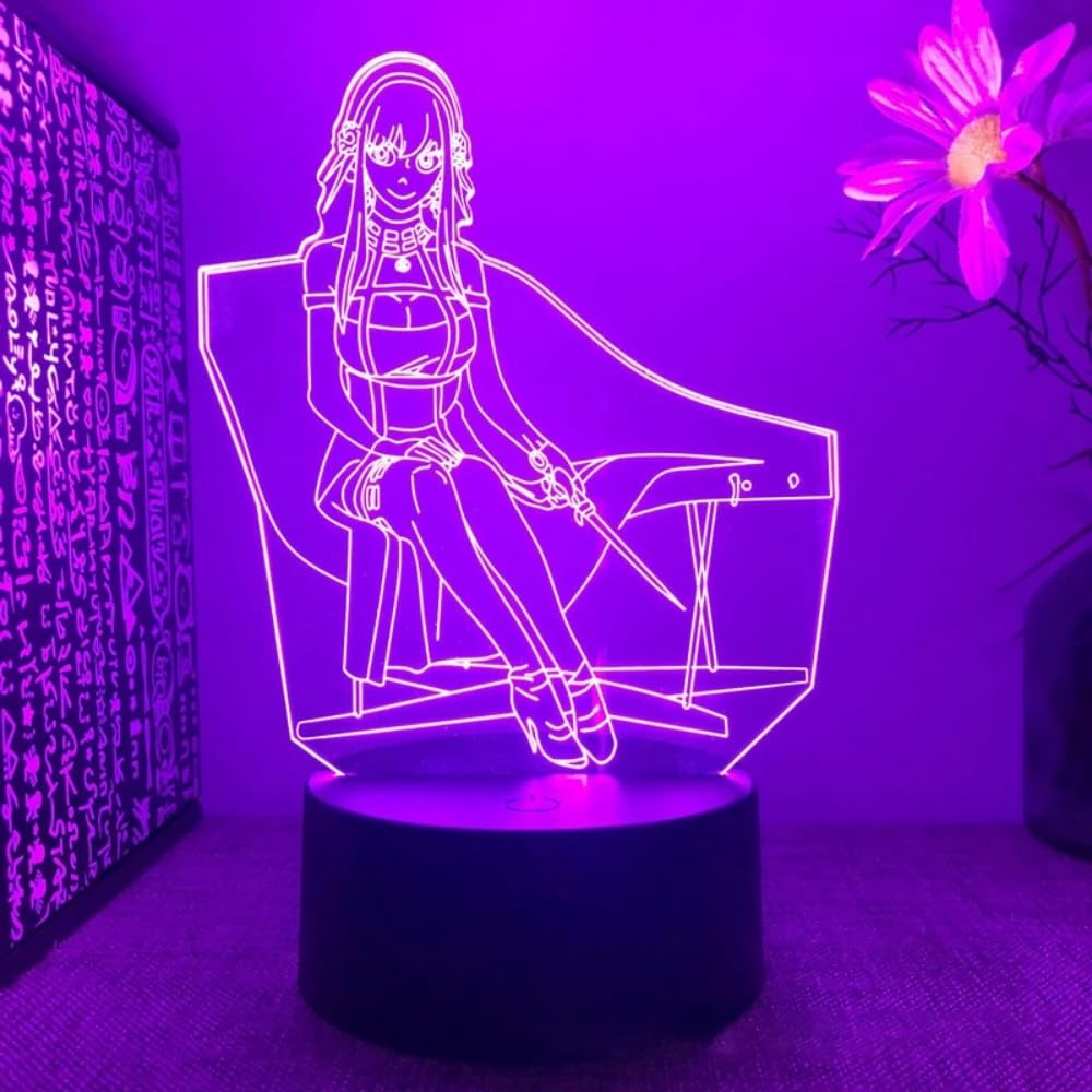 YSITIANNA SPY X Family Anime 3D Night Light for Boy 16 Colors Girls ...