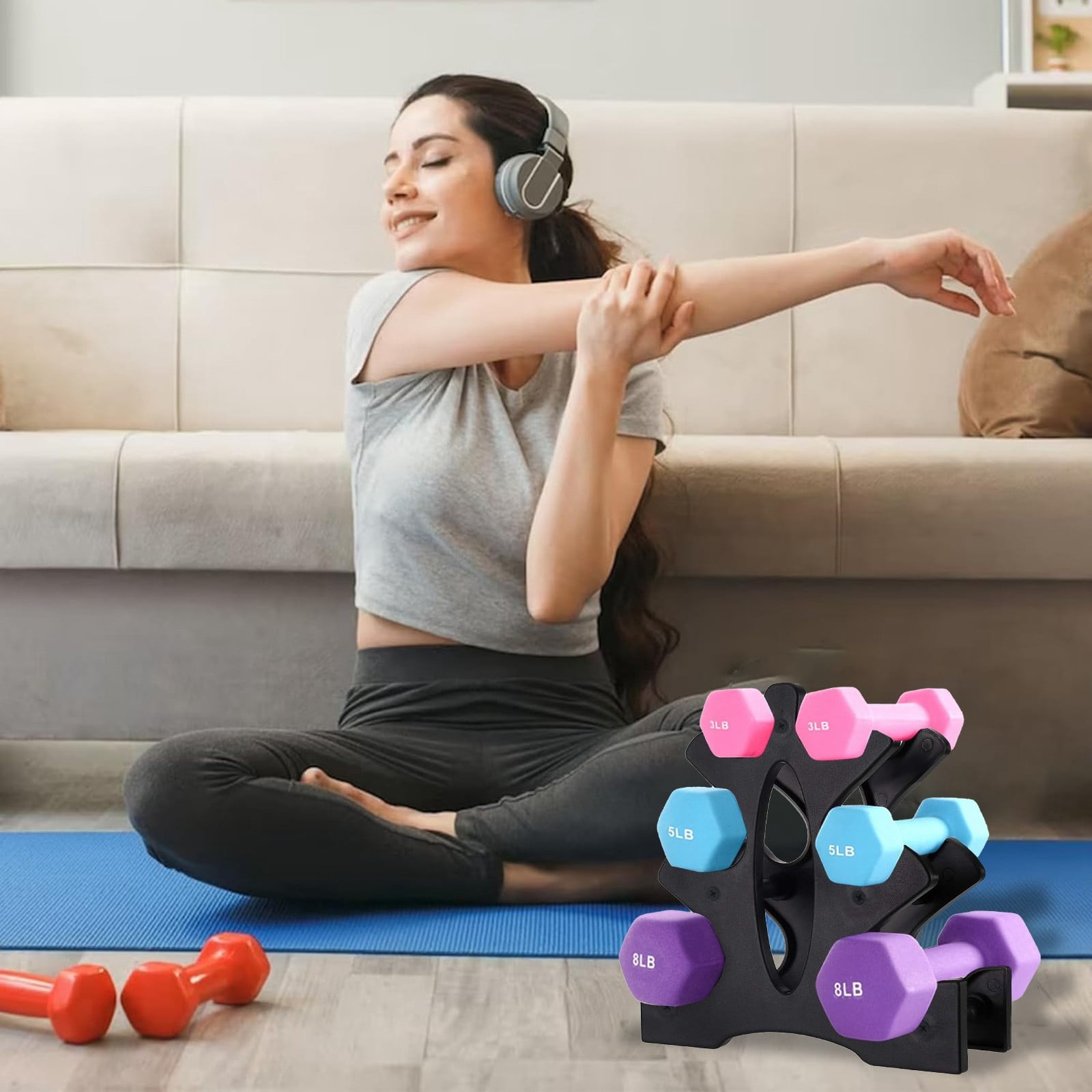 YSJZBS 2024 Dumbbell Racks Are Available In Various Styles. Women's ...