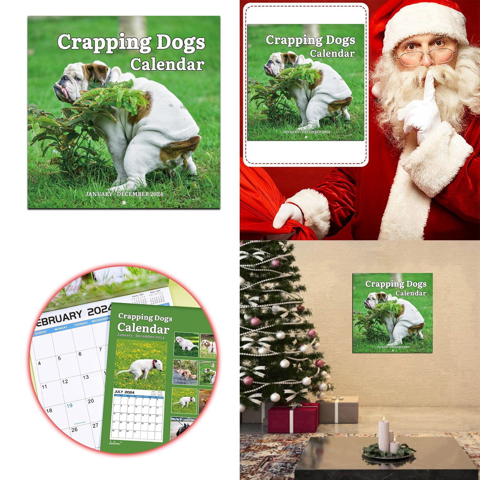 YSJZBS 2024 FunnyCalendarGift Dog Poop New Year’s Calendar Fun Dog ...