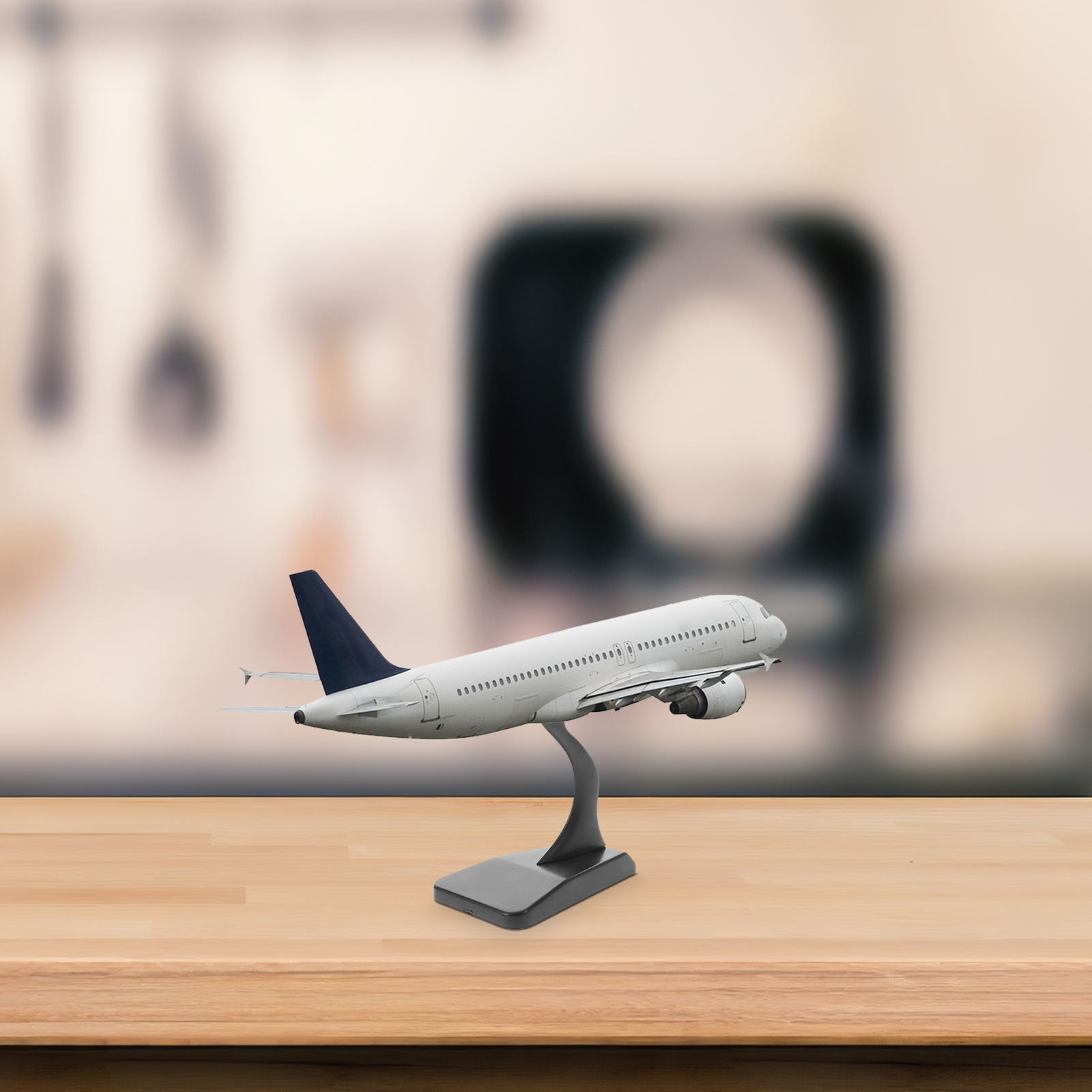 YSNOOWE 1 Set 3.1x2.2x1.4in Black Plastic Display Stand for 1:400 Scale ...