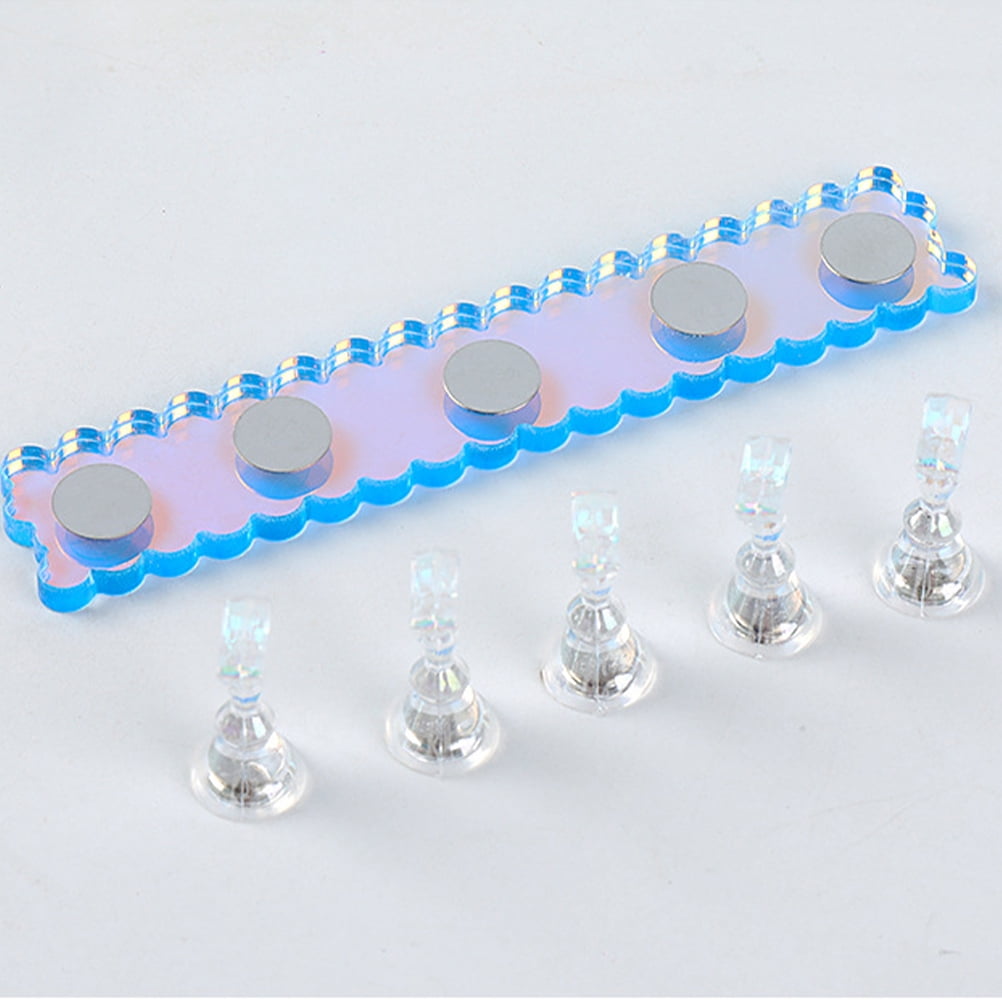 YSNOOWE 1 Set Nail Practice Stand Acrylic Rectangular For Beginners And ...