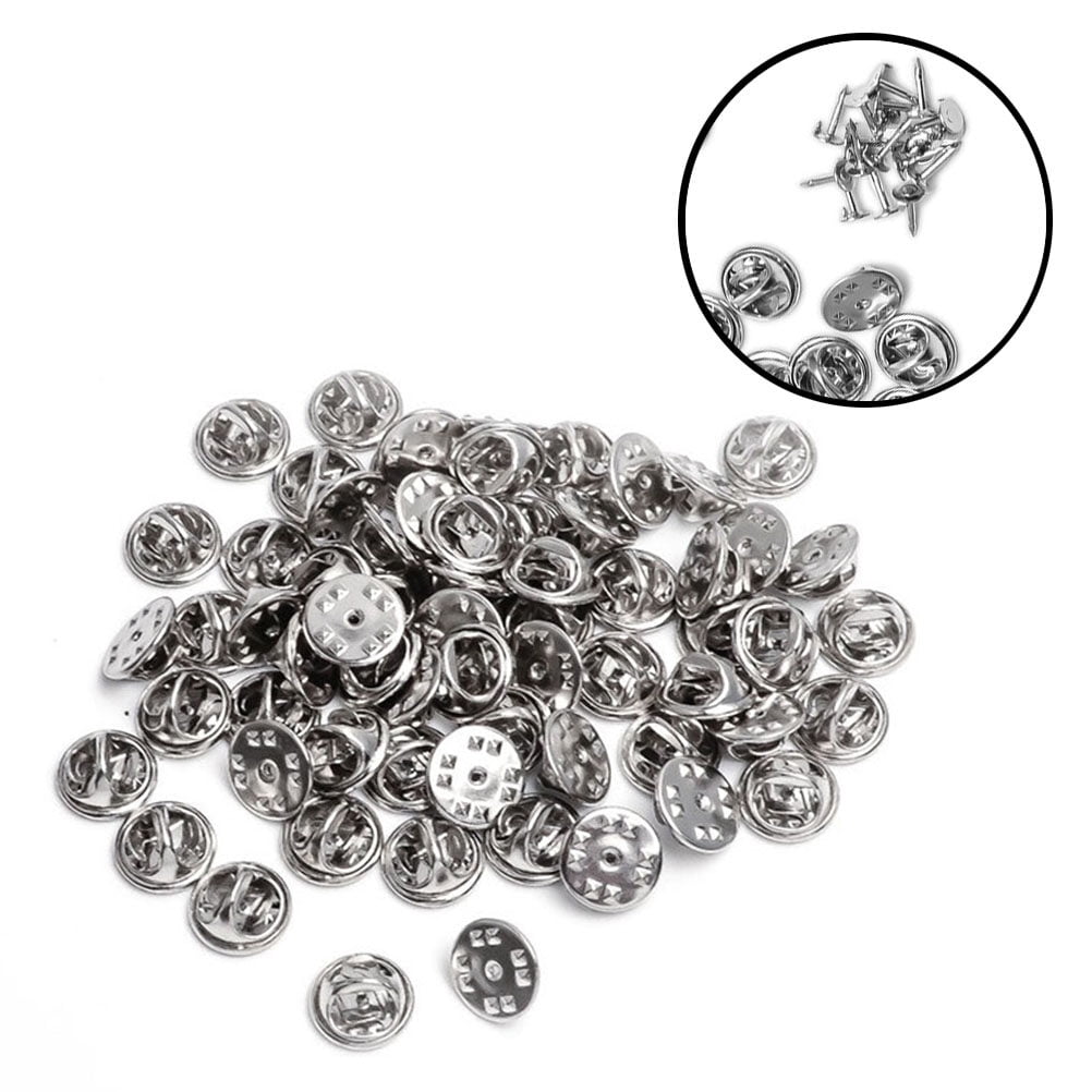 YSNOOWE 100 Sets Metal Pin Backs Assorted Color Square for Jewelry Makers Diy Crafts - Walmart.com