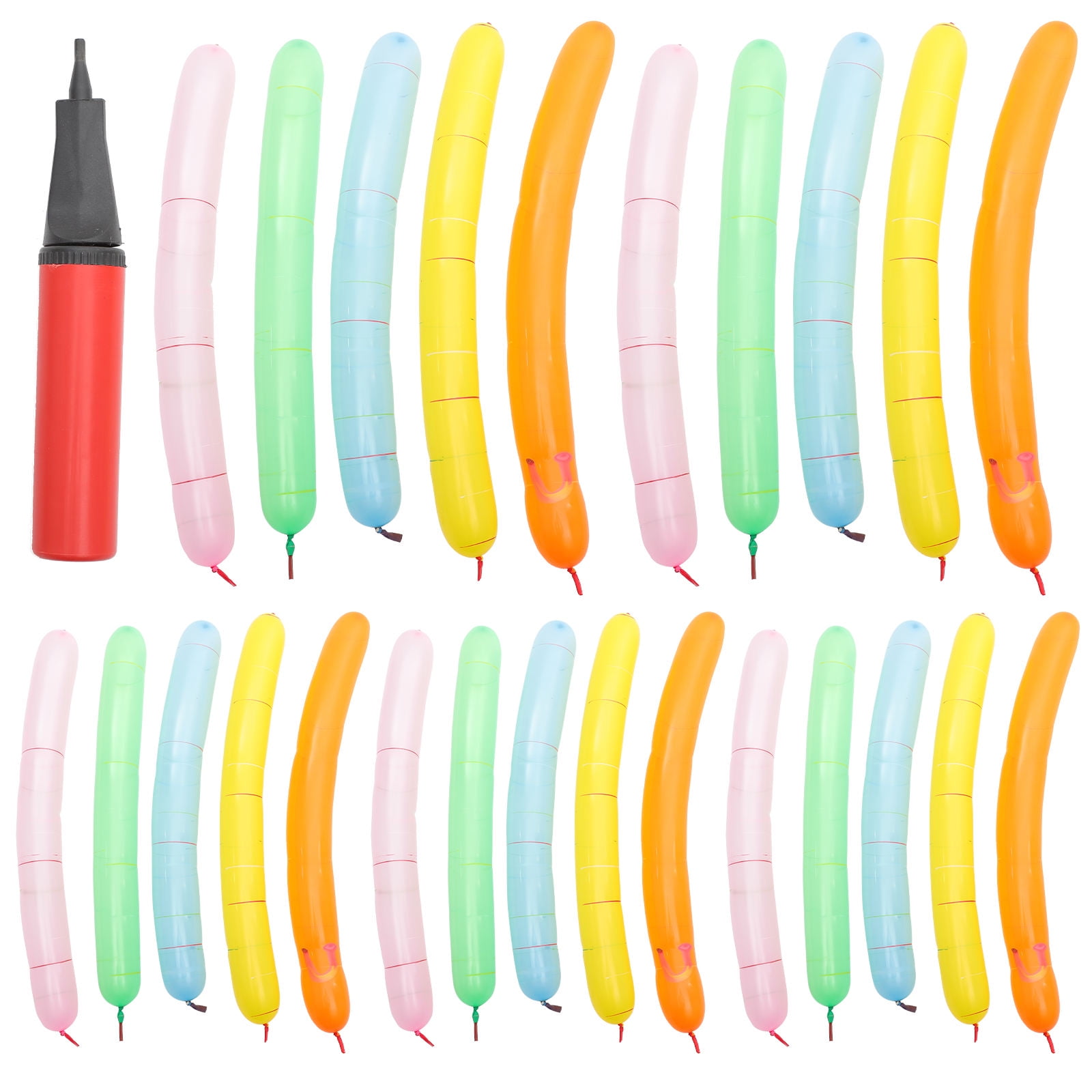 YSNOOWE 100Pcs Balloons Random Style Latex Inflatable For Kids Picnics ...