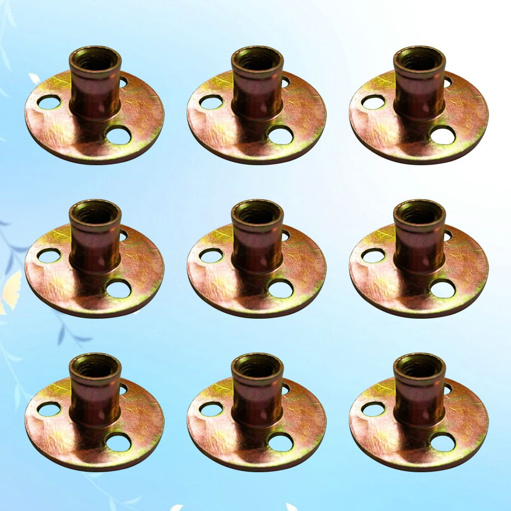 YSNOOWE 10Pcs Golden Cylindrical Socket Head Rivet Nut for Furniture ...