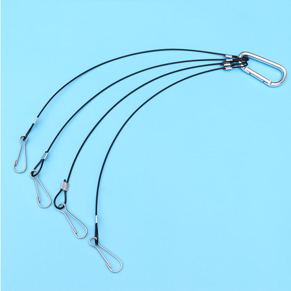 YSNOOWE 10Pcs Round Silver Stainless Steel Wire Rope Hook for Led Rope ...