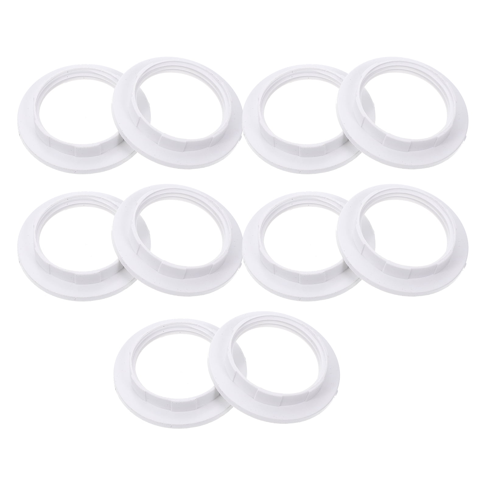 YSNOOWE 10Pcs Simple Lamp Fixing Ring in White for E27 Lamp Holders and ...