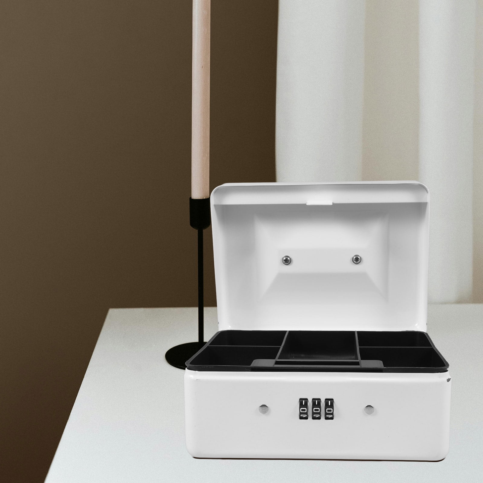 YSNOOWE 1Pack Cash Storage Box Outside Key Hider Iron With Lockable ...