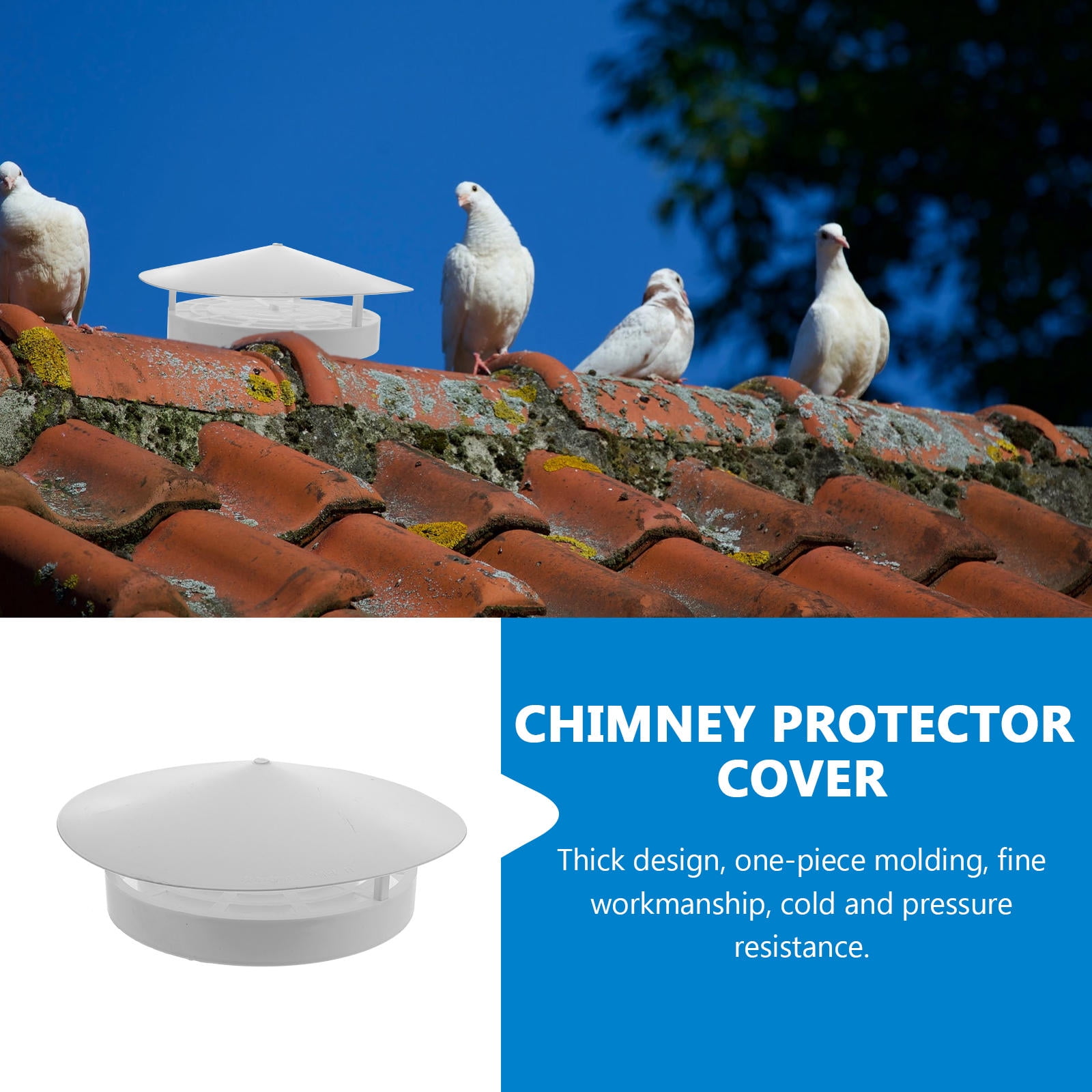 YSNOOWE 1Pack Chimney Outside Cap Protective Cover With Material 32.5x0 ...
