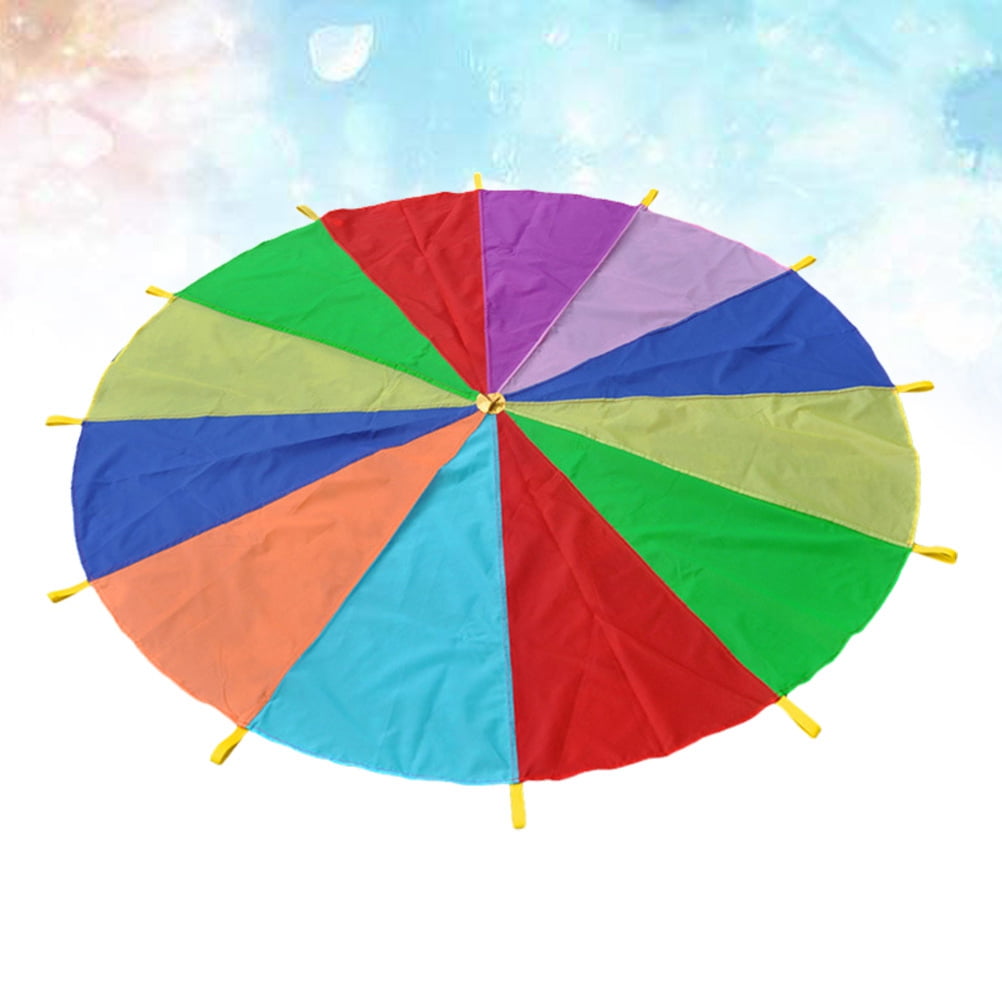 YSNOOWE 1Pcs Rainbow Parachute for Children Educational Plaything Round ...