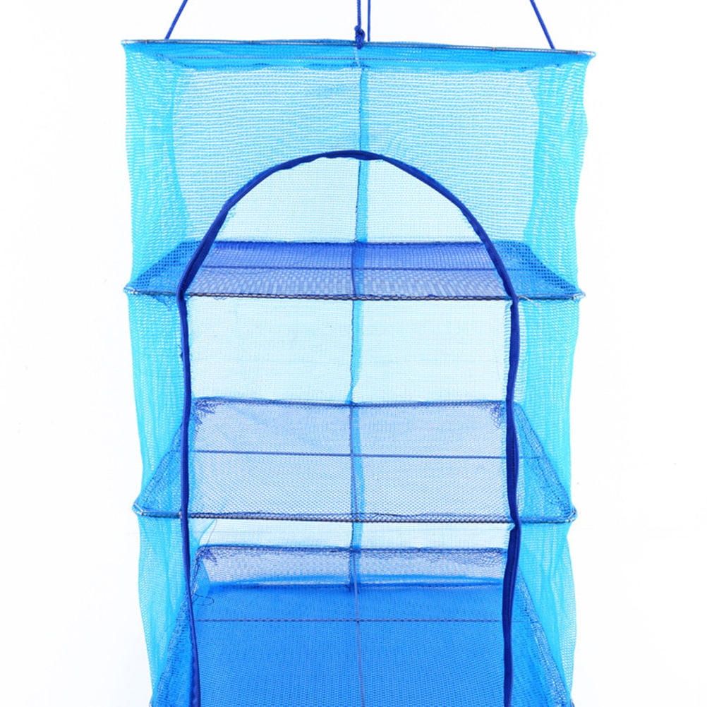 YSNOOWE 1Set Folding Drying Rack Square Mesh Fabric Pe Steel Indoor Use ...