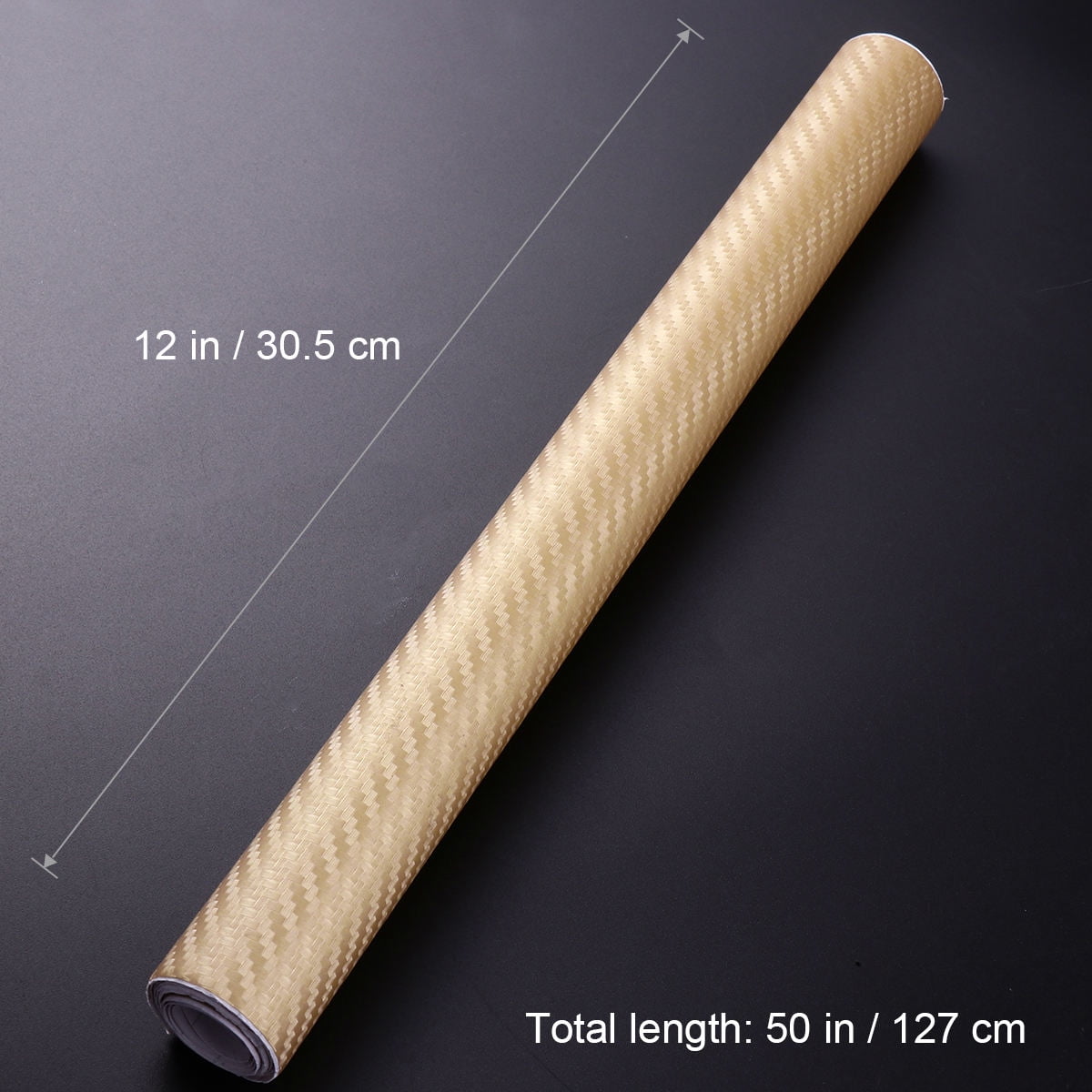 YSNOOWE 1Set Gold PVC Carbon Fiber Stickers for Cars Waterproof Shape ...