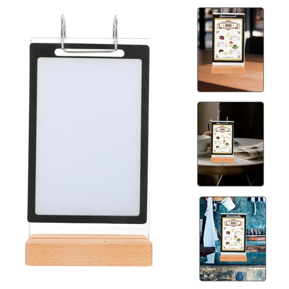 YSNOOWE 1Set Stainless Steel Menu Display Stand for Menu Board Holder ...