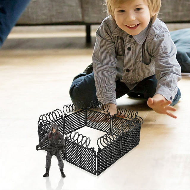 YSNOOWE 2 Sets Toy Fence Mini Fences for Model Accessories Wall Setup ...