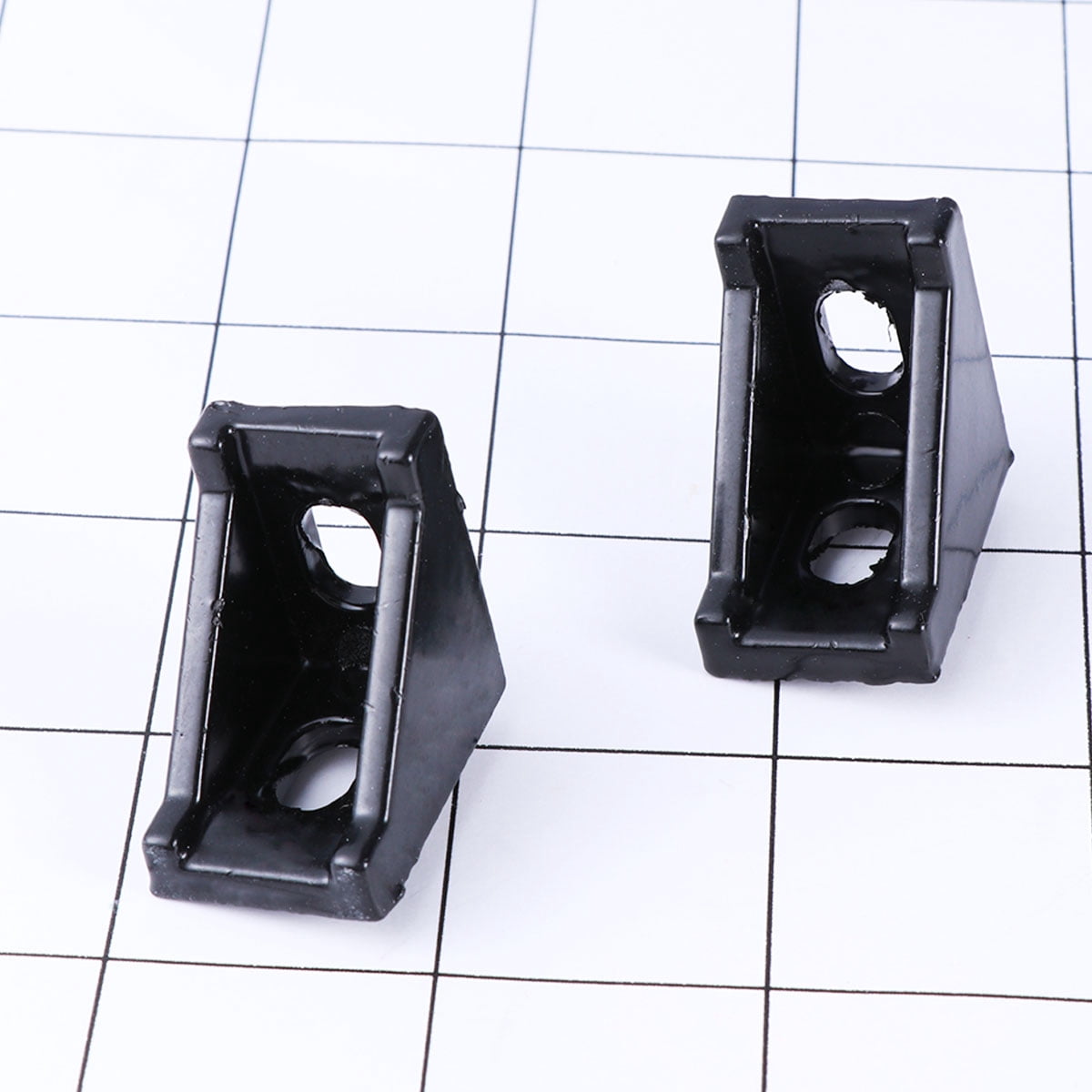 YSNOOWE 20Pcs Black Aluminum Corner Bracket for Rigid Connection 90 ...