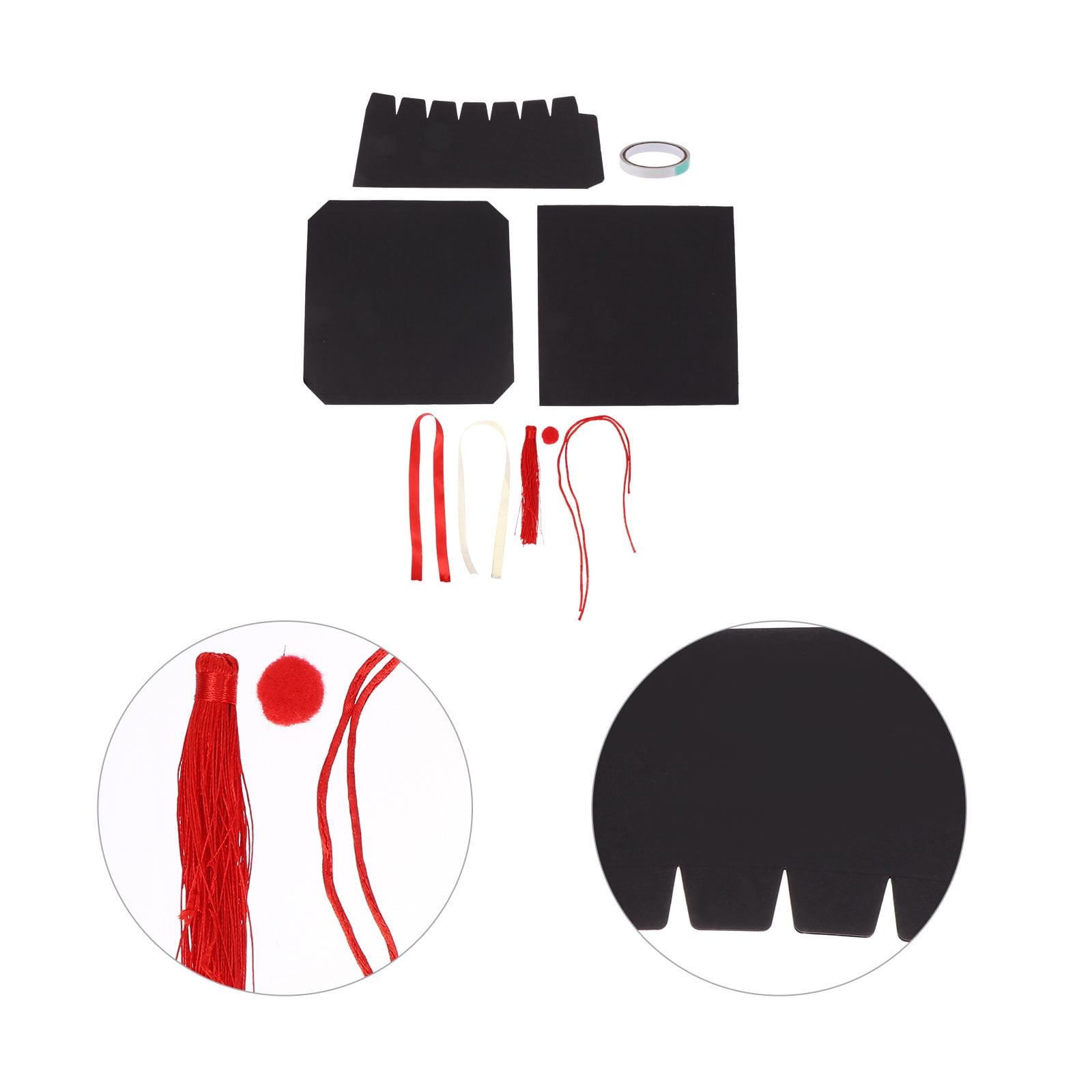 YSNOOWE 2Pcs Kids Graduation Caps Black Paper Hats For School Gathering ...