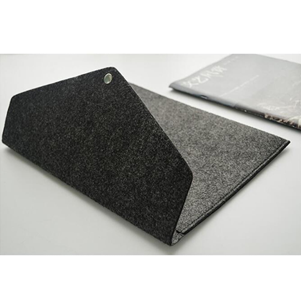 YSNOOWE 2Pcs Portable Felt File Folders Dark Grey for Letter Size ...