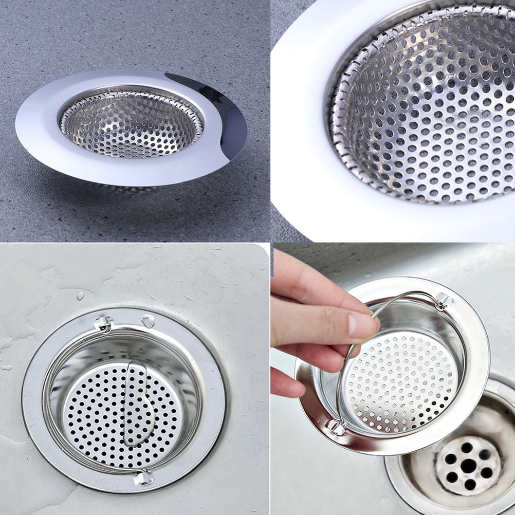 YSNOOWE 2Set Silver Stainless Steel Sink Filters for Floor Drains with ...