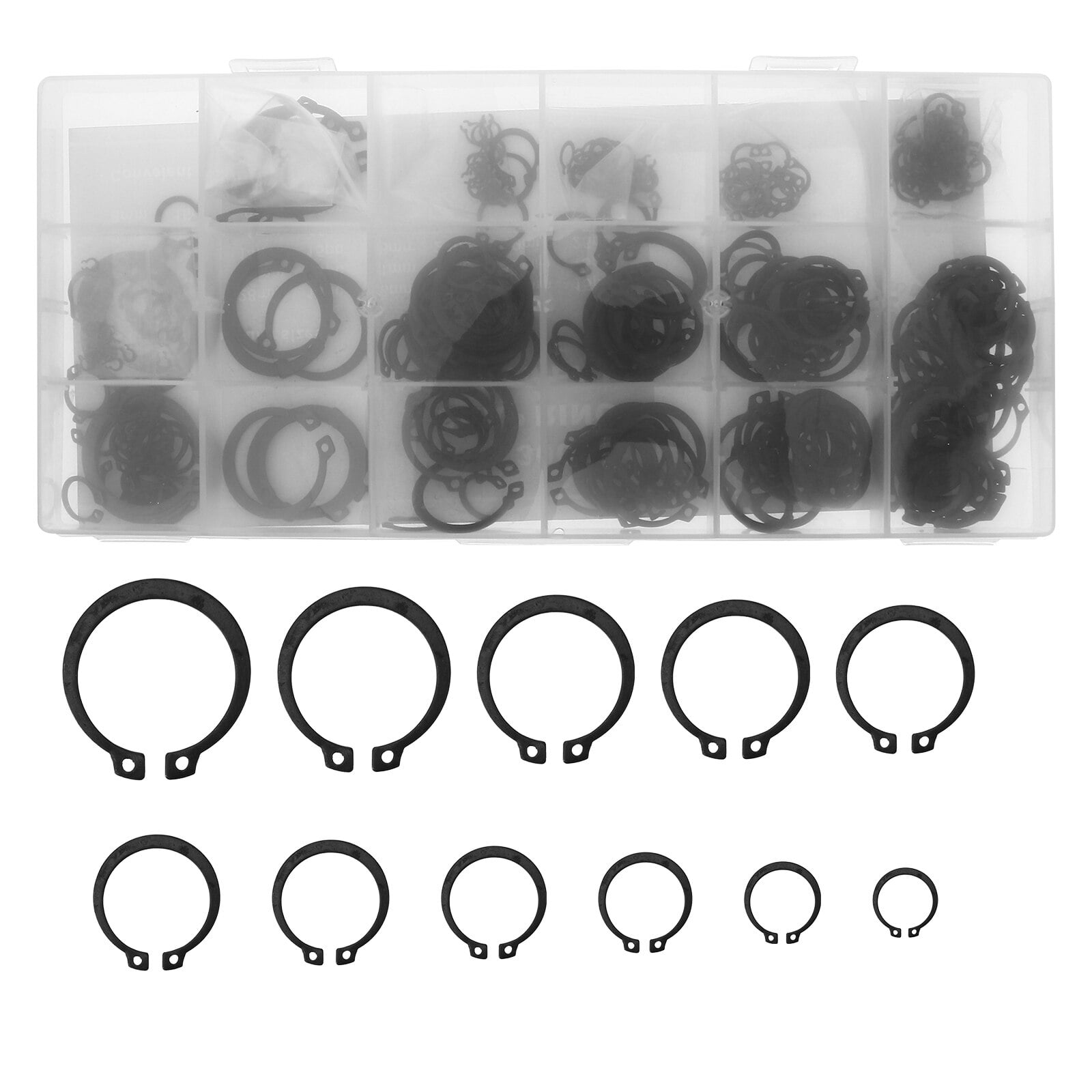 YSNOOWE 300Pcs Steel External Circlip Snap for Maintenance Work 14mm ...