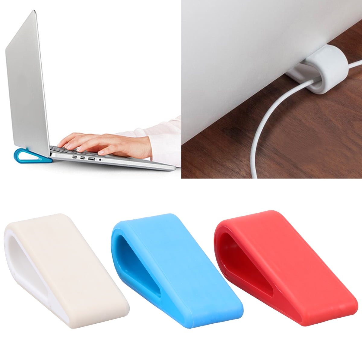 YSNOOWE 3Pcs Blue Riser Stand Portable Stable Usage for Users in Cafe ...