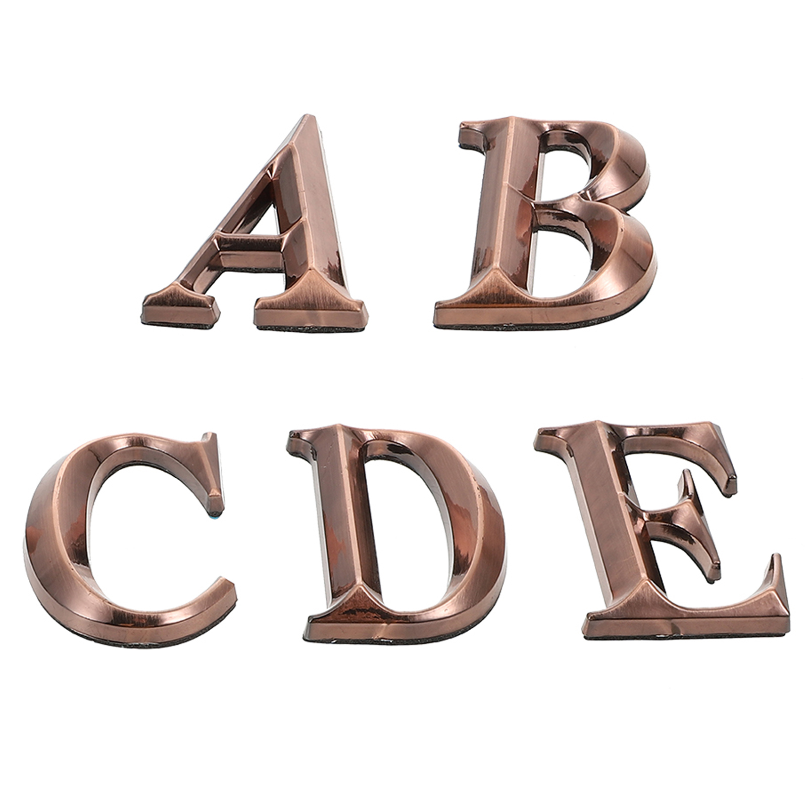 YSNOOWE 5 Pcs Golden 3D Letters Abs Resin Self Adhesive House Number ...