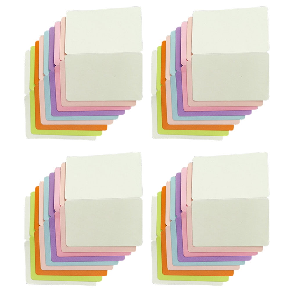 YSNOOWE 50Pcs Assorted Color Blank Cards Bulk for Diy Messages and ...