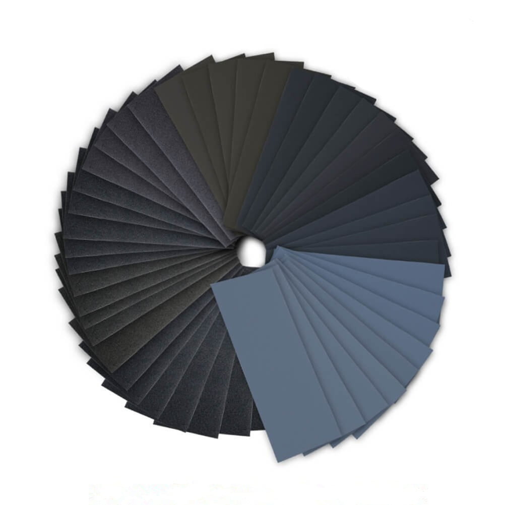 YSNOOWE 72Pcs Assorted Grit Sandpaper Rectangular Shape for Wood ...