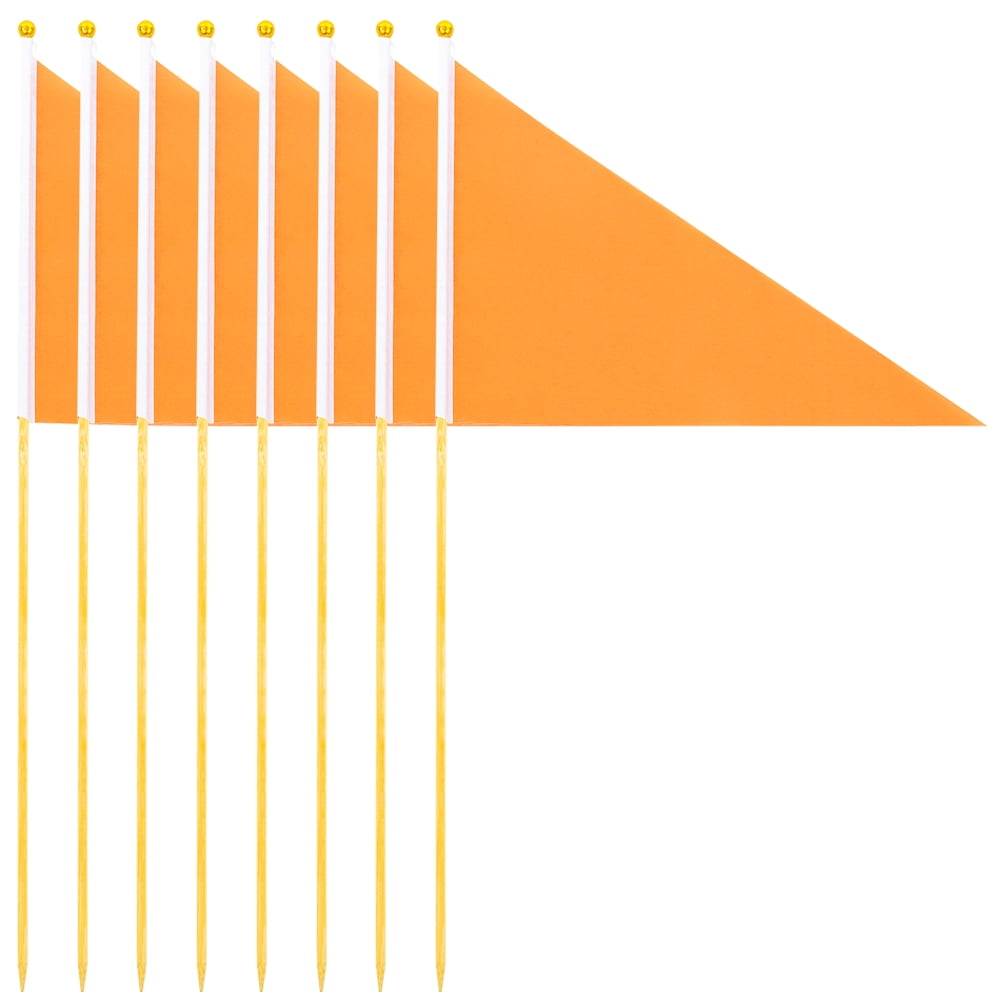 YSNOOWE 8Pack Orange Polyester Marking Flags for Construction and ...