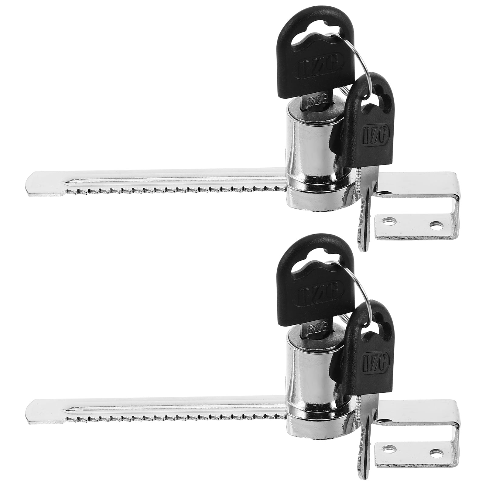 YSNOOWE Cabinet Door Locks 2Sets Silver Metal For Glass Doors And File ...