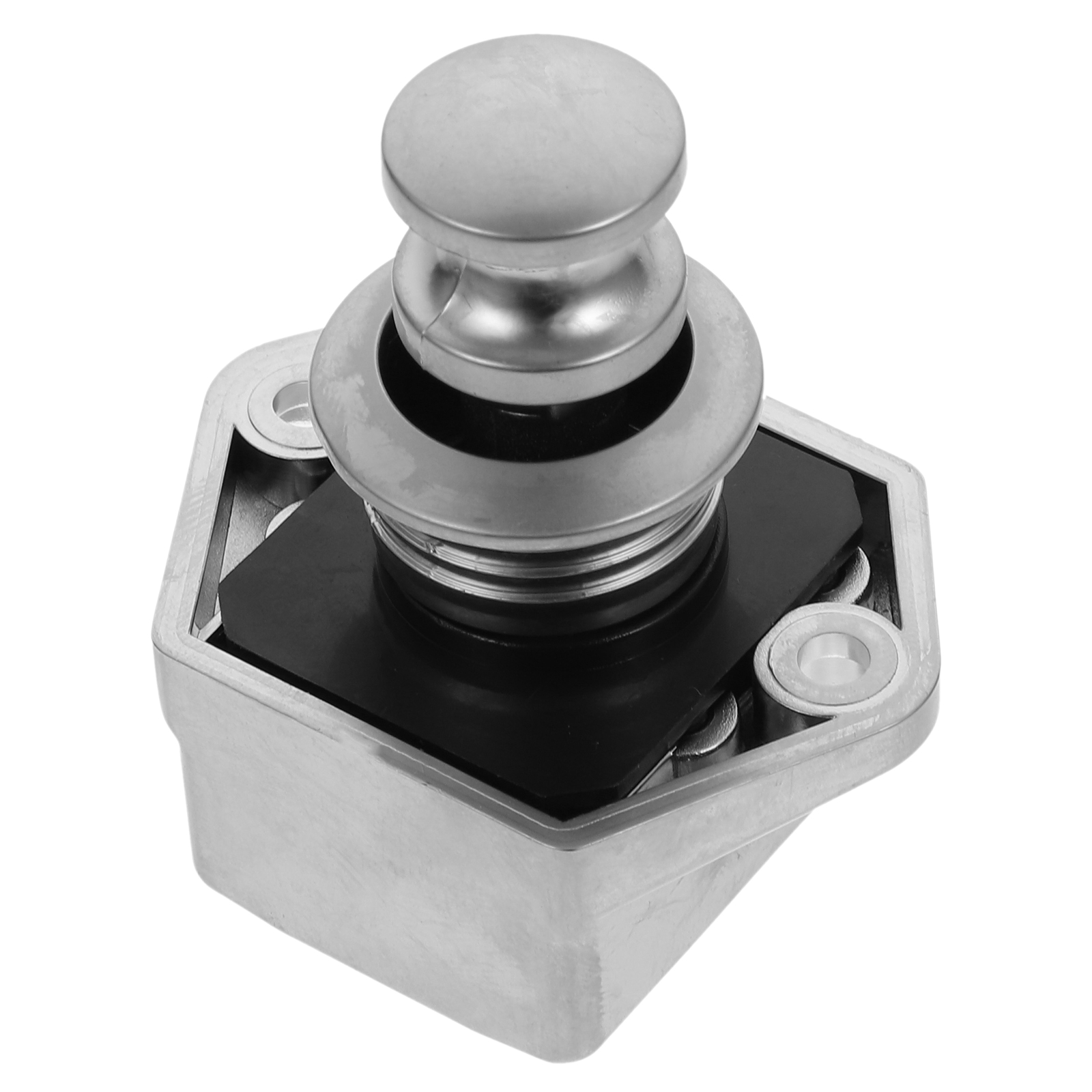 YSNOOWE Camper Cabinet Latch 1Pack Zinc Alloy Silver Push Button Lock ...
