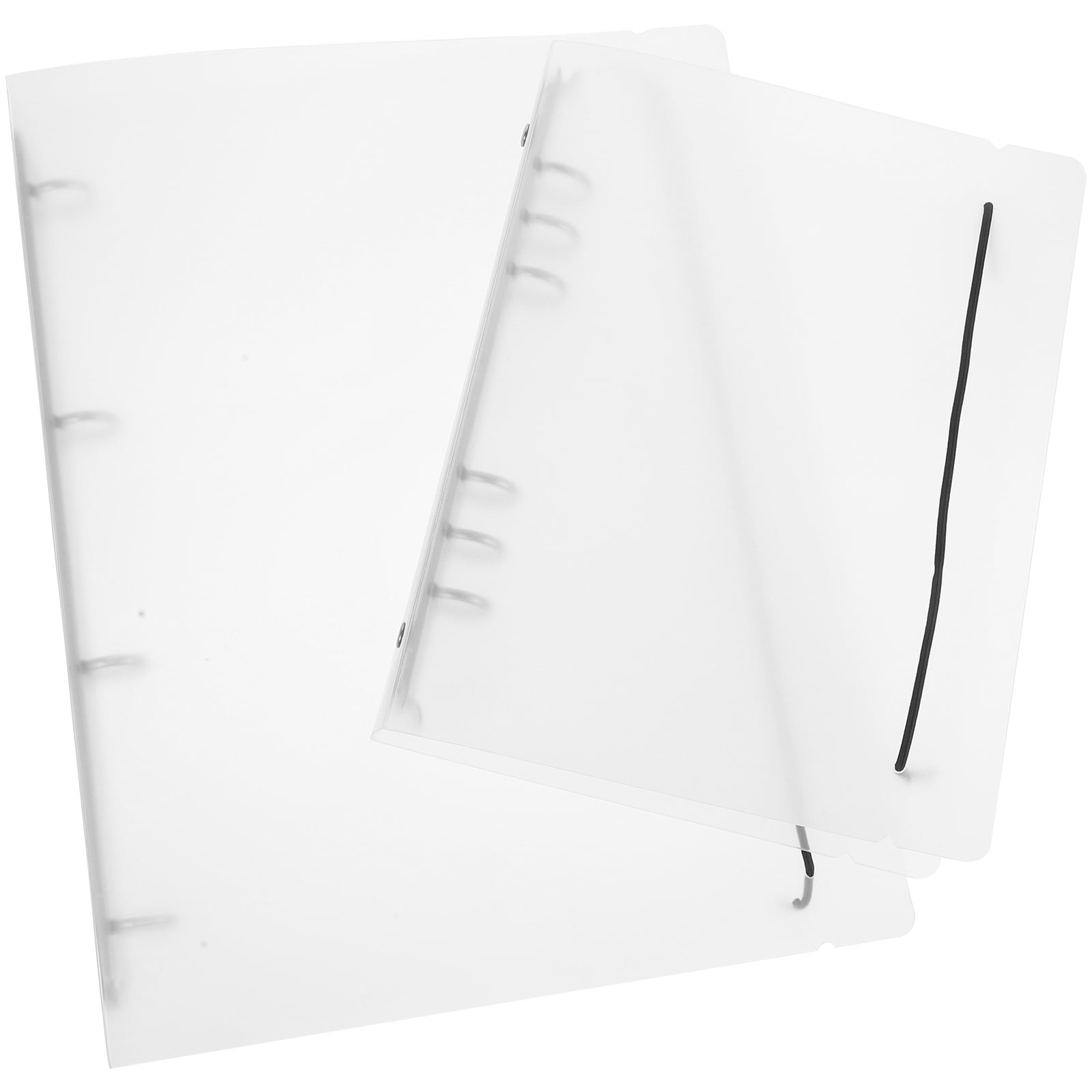 YSNOOWE Clear A5 binder Cover with 6Ring for Storage Made of PP ...
