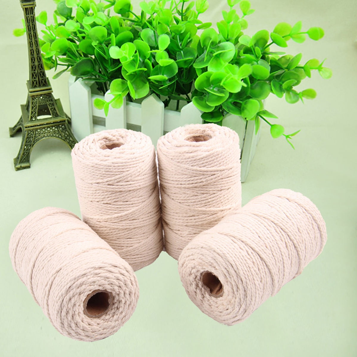 YSNOOWE Cotton Ropes For Hand Rub The Cotton Rope Diy Crafts And Decorative Hanging 1Pack 100M ...