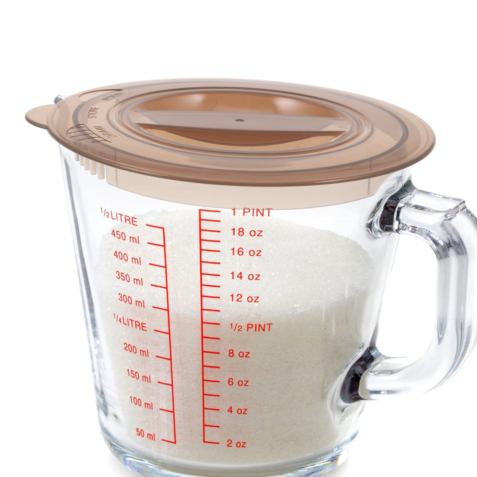 YSNOOWE Measuring Glass Cup Lid 1Pack Round Shape For Measuring Cups ...
