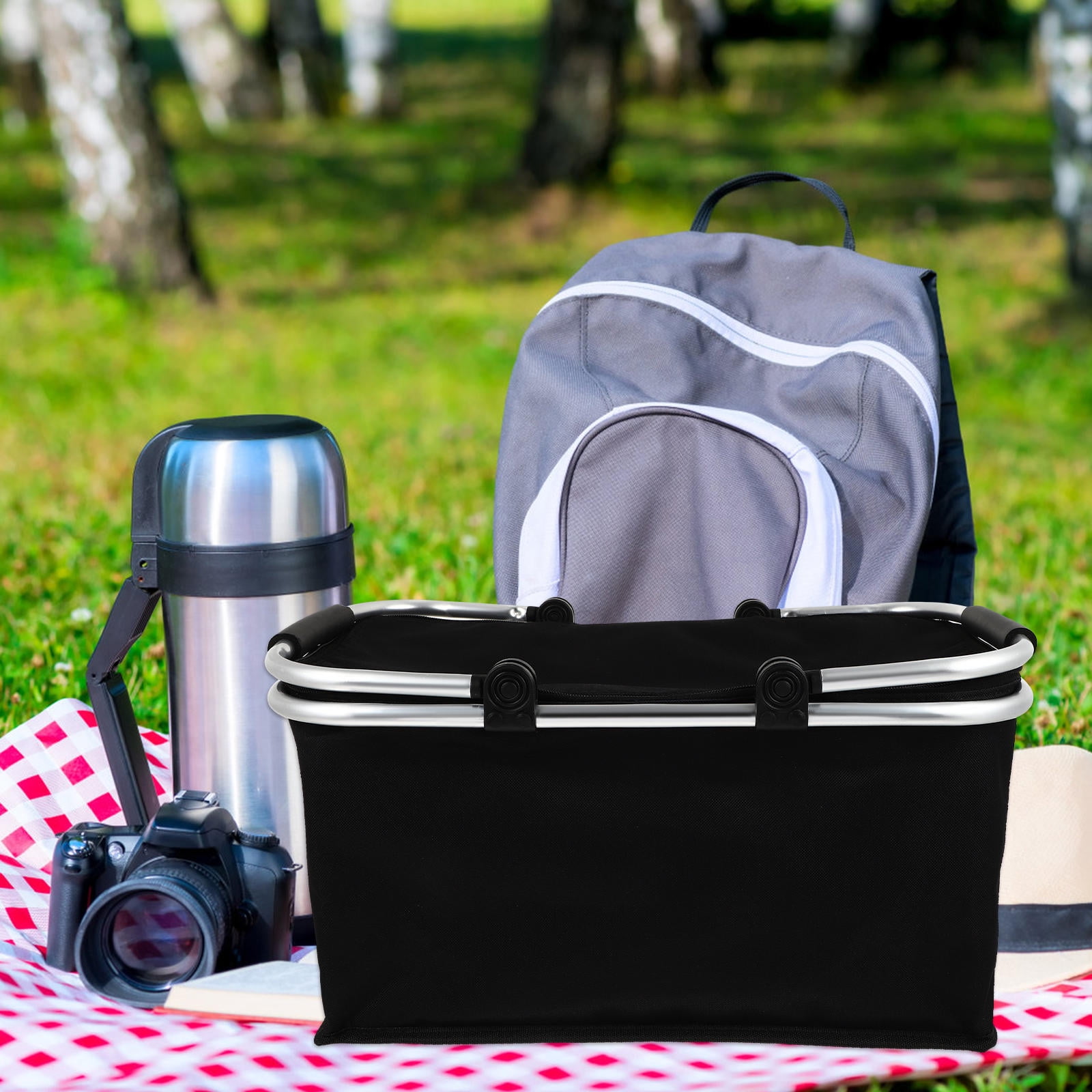 YSNOOWE Metal Picnic Basket Cooler Picnic Box Aluminum Material For ...