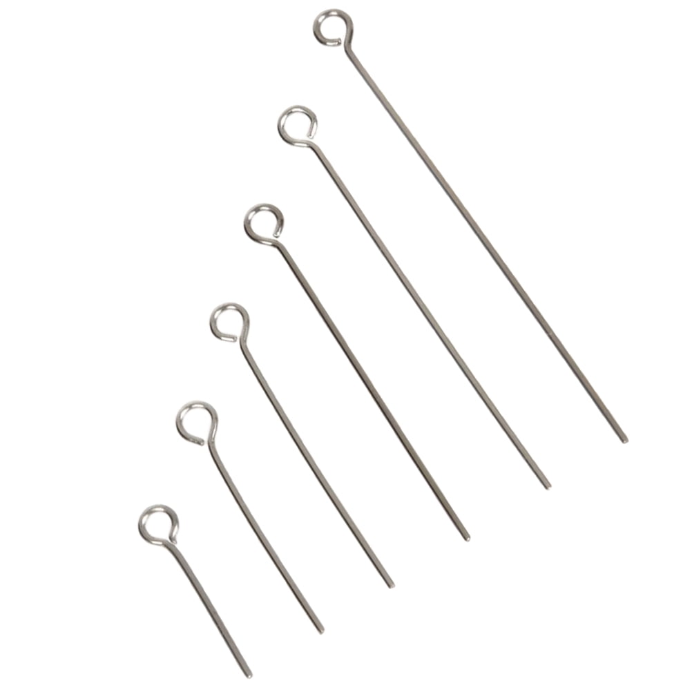 YSNOOWE Nine Word Needle for Jewelry Making and Beading 1200Pcs Silver ...