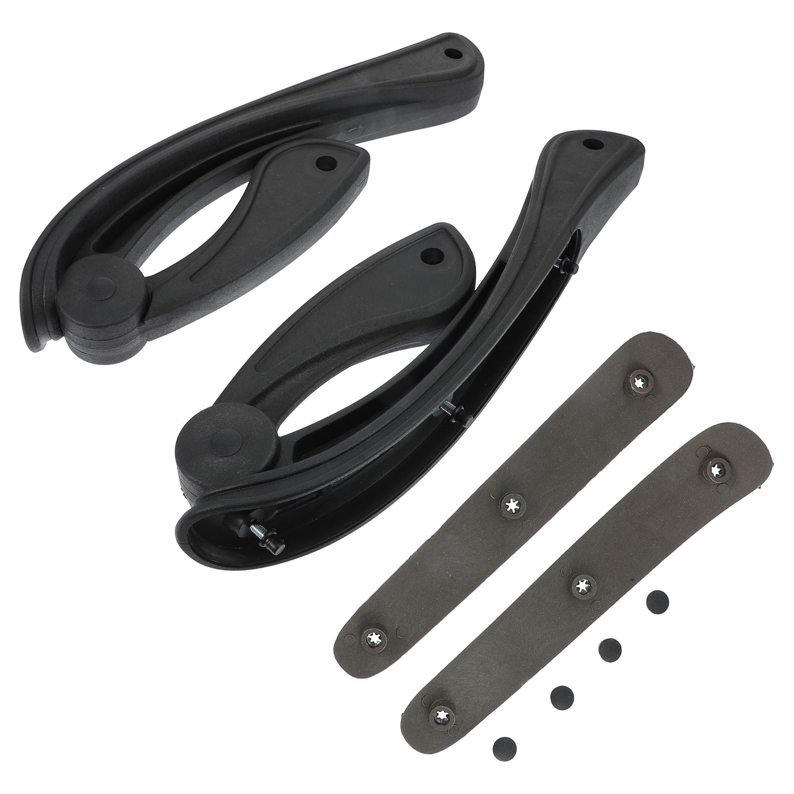 YSNOOWE Office Chair Armrest 1 Set of Black Plastic Seat Handles for ...