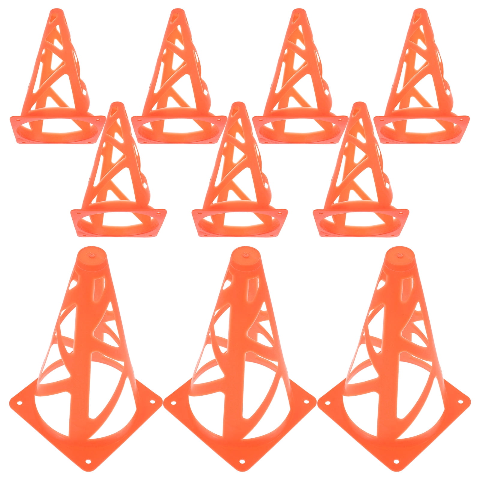 YSNOOWE Playing Field Cones 10Pack Orange for Soccer Drills and ...