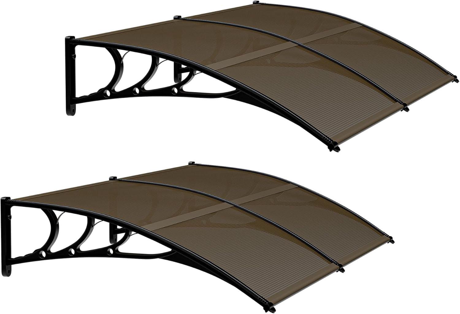 YSNW 2 Pack of Window Outdoor Awning Canopy 40 x 80 Overhead Door Patio ...