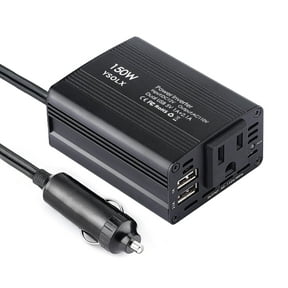 Ever Start Auto Auxiliary Dual 12 Volt Power Outlet Black for Vehicles ...