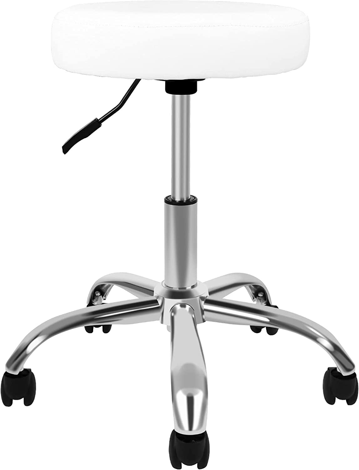 YSSOA Heavy Duty Rolling Stool Swivel Adjustable Rolling Stool ...