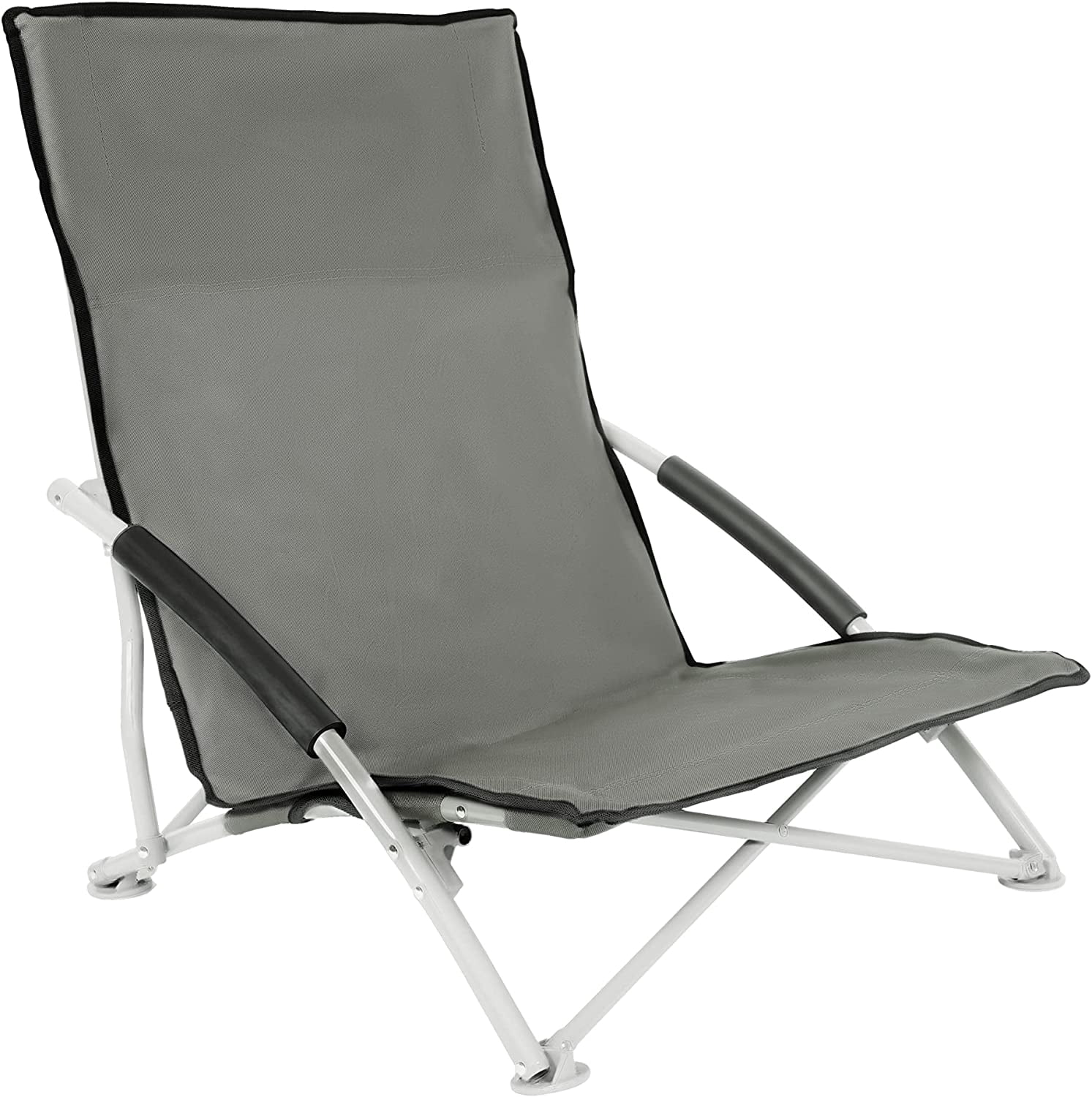 YSSOA High Back Beach Chair, Compact Folding, Mesh Back, 300lbs ...