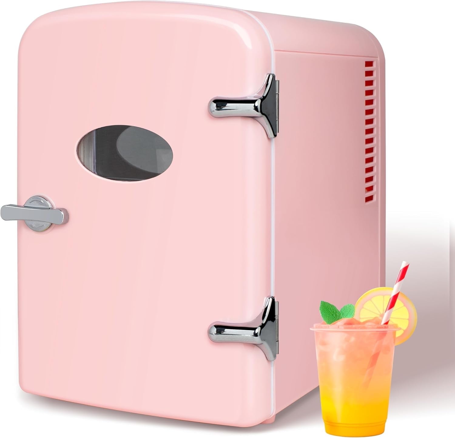 YSSOA Mini Fridge Personal Beauty Refrigerator, Freon-Free, Includes ...
