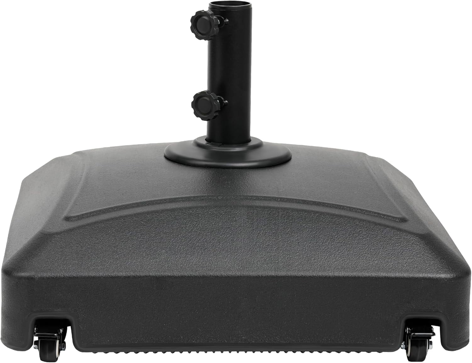 YSSOA Patio Umbrella Base 125lb Fillable Mobile Heavy Duty Square ...