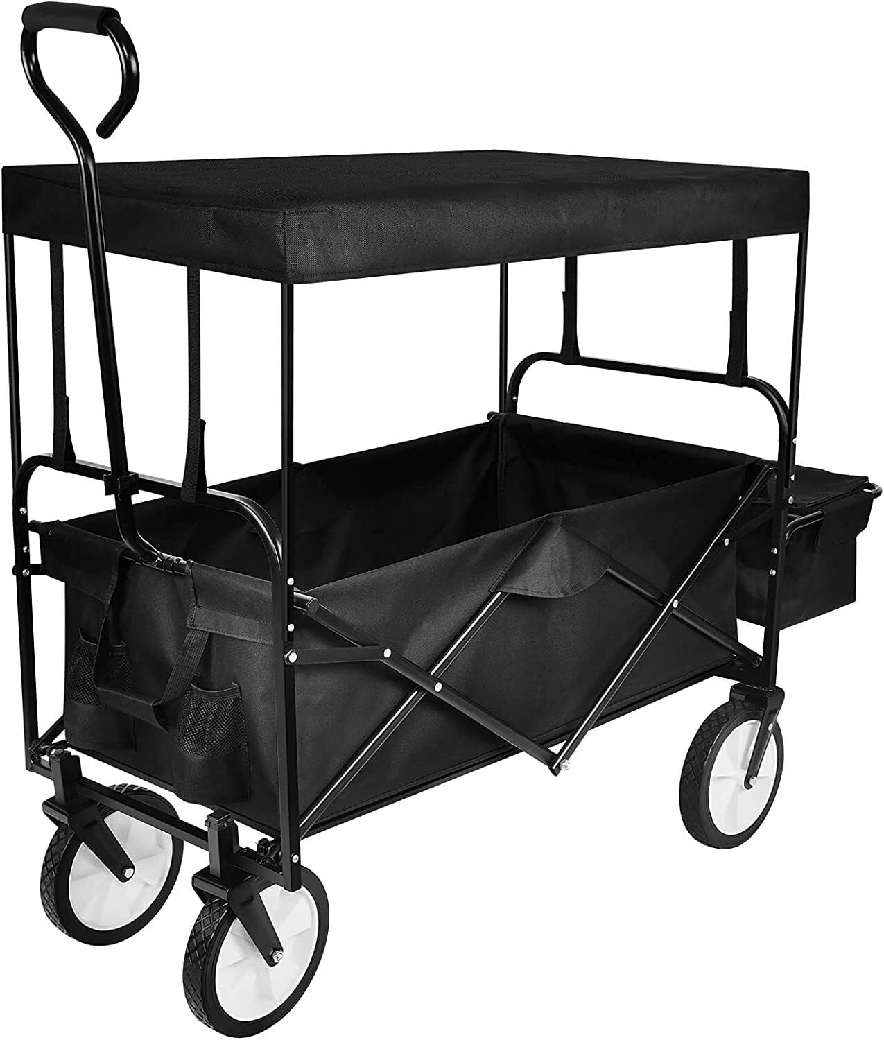 YSSOA Rolling Folding Collapsible Double layer Garden Cart Outdoor ...